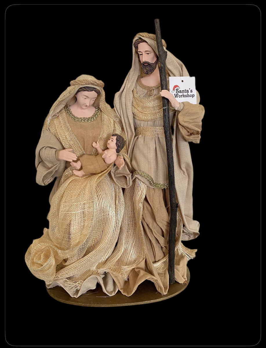 Christmas Holy Family ornaments statues | Santas Workshop Direct