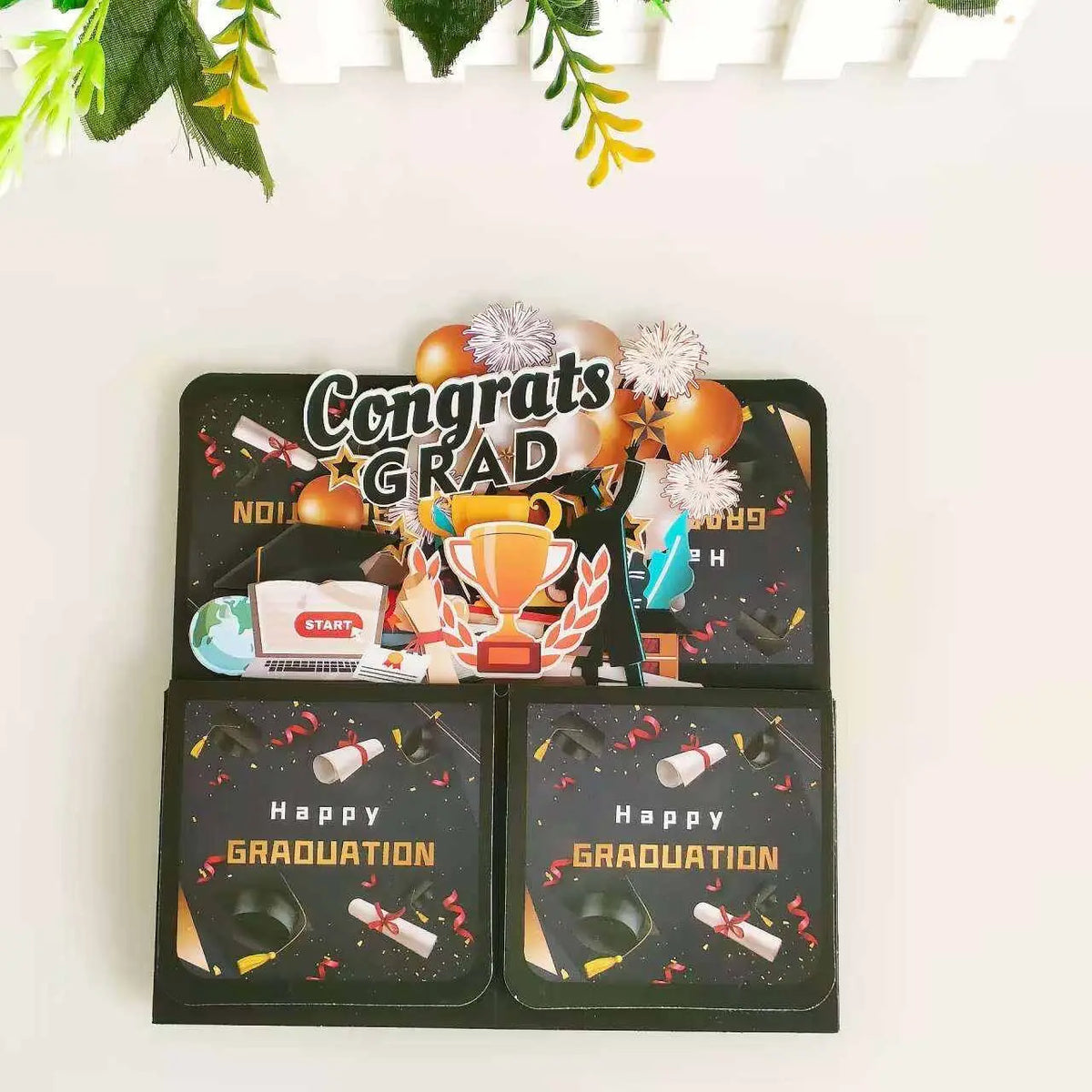 Congratulation Gradution surprise origami 3D celebration pop up box ...